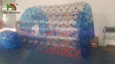 China Fantastic Design Blue Inflatable Water Toys , PLATO PVC Water Rolling Game Ball for sale