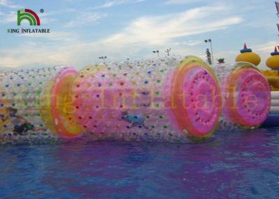 China Giant Transparent PVC / TPU Inflatable Water Toy Roller For Kids And Adults for sale