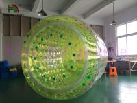 China Giant Transparent PVC / TPU Inflatable Water Toy Roller For Kids And Adults for sale