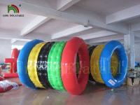 China PLATO 0.9mm PVC Tarpaulin Inflatable Water Floated Rolling Toy Customized EN14960 for sale