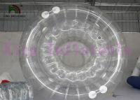 China Clear Inflatable Water Toy / Water Rolling Ball  With Clear Dots for sale
