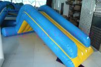 China Commercial 0.9mm PVC Tarpaulin Inflatable Big Air Slide For Water Park for sale