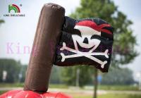 China Tropic PVC Bounce Houses For Kids , Mini Pirate Bouncer With Swimming Pool for sale
