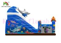 China Digital Print Vivid Ocean Park Theme PVC Inflatable Dry Slide With CE Approved Blower for sale