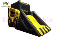 China Commercial PVC Mighty Loader Inflatable Jumping House With Slide For Backyard Fun for sale