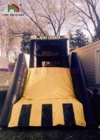 China Commercial PVC Mighty Loader Inflatable Jumping House With Slide For Backyard Fun for sale