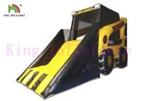 China Commercial PVC Mighty Loader Inflatable Jumping House With Slide For Backyard Fun for sale