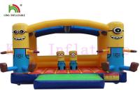 China Durable PVC Mimion Inflatable Jumping Castle With Roof For Outdoor Playground for sale