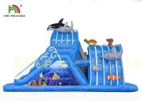 China Colorful Sea World Kids Indoor Toys Inflatable Obstacle Course with Fire Retardant PVC Materials for sale