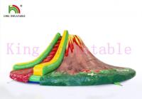 China Round Volcano PVC Inflatable Dry Slide / Blow Up Slide For Rental Business for sale