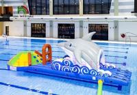 China Multiplay Colorful PVC Water Park For Kids , Inflatable Toy With Obstacle / Slide for sale