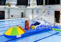 China Multiplay Colorful PVC Water Park For Kids , Inflatable Toy With Obstacle / Slide for sale