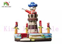China Adventuring Pirate Inflatable Rock Climbing Wall PVC Tropic Taste Blow Up Sports Games for sale