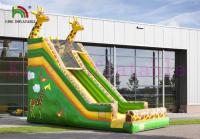 China Green / Yellow Giraffe PVC Inflatable Dry Slide Customize Slide For Outdoor Activities for sale