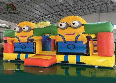 China Colorful Minions Commercial Bounce Houses CE Digital Printing PVC Jumping Ground for sale