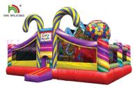 China Candy Theme PVC Blow Up Bouncy Castle Colorful And Amazing Design For Kids for sale