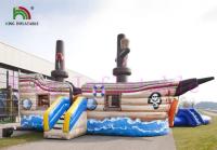 China Pirate / Shark 0.9mm PVC Inflatable Water Park Multiplay / Colorful Playground for sale