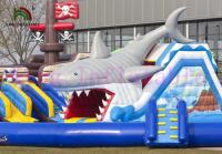 China Pirate / Shark 0.9mm PVC Inflatable Water Park Multiplay / Colorful Playground for sale