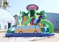 China Customized PVC Blow Up Escape From Carnivorous Plant Dry Slide For Rentals for sale