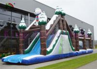 China 0.55mm PVC Ice And Snow World Inflatable Sports Games / Amazing Design Obstacle Course for sale