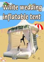 China 0.4mm PVC / Oxford Fabric White Inflatable Wedding Tent / Inflatable Outdoor Tent With CE Blower for sale