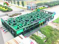 China Green / Blue Inflatable Obstacle Course Giant Laser Maze PVC Inflatable Sports Games for sale