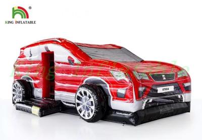 China Red Car Commercial Bounce Houses  ,  Tarpaulin Jumping Castle Paradise for sale