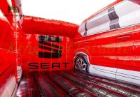 China Red Car Commercial Bounce Houses  ,  Tarpaulin Jumping Castle Paradise for sale