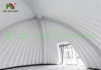 China White Grey Dome Spider Inflatable Event Tent By Waterproof PVC Tarpaulin for sale