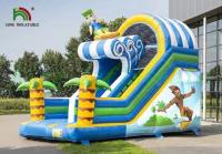 China Tropical Inflatable Dry Slide , Surfing Happy Boy PVC Slide For Kids for sale
