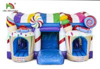China Kids Inflatable Jumping Castle Amazing Candy / Ice Cream World Design for sale