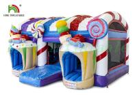 China Kids Inflatable Jumping Castle Amazing Candy / Ice Cream World Design for sale