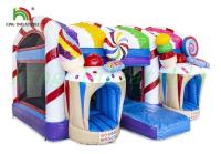 China Kids Inflatable Jumping Castle Amazing Candy / Ice Cream World Design for sale
