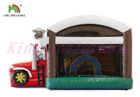 China Attractive  Farm Theme PVC Blow Up Bouncy Tractor / Childrens Bouncy Castle for sale