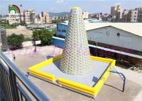 China Commercial Outside Inflatable Sports Games  , Yellow  Inflatable Climbing Wall for sale