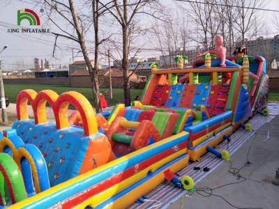 China Customize Spiderman Multiplay Inflatable Obstacle Course  2 Years Warranty for sale