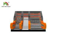 China Unique Inflatable Dry Slide / Rock Climbing Commercial Bouncer Combo Colorful PVC Material for sale