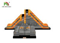China Safe Anti - Tear  Blow Up Diving Platform With Slides Unique Combo Sport Games for sale