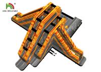 China Safe Anti - Tear  Blow Up Diving Platform With Slides Unique Combo Sport Games for sale