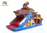 China Non - Toxic Outdoor Sports Games Blow Up Obstacle Course  , Durable PVC Pirate Boat for sale