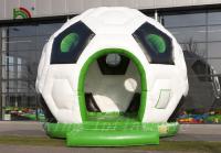 China Multicolored Football Blow Up Bouncy House Durable 0.55mm PVC Tarpaulin Material for sale