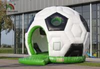 China Multicolored Football Blow Up Bouncy House Durable 0.55mm PVC Tarpaulin Material for sale