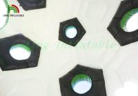 China Multicolored Football Blow Up Bouncy House Durable 0.55mm PVC Tarpaulin Material for sale