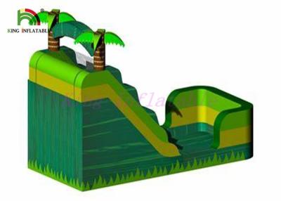 China Green Amusement Park Commercial Grade Inflatable Adult Dry Slide Custom Logo for sale