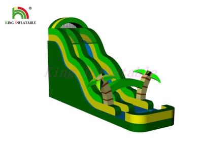 China Blue Small Inflatable Dry Slides With Double And Quadruple Stitching for sale