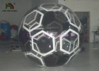 China Soccer Type Inflatable Walk On Water Ball , Black Kids Water Sports Games for sale