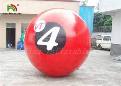 China Red 0.8mm PVC / PTU 2m Diameter Inflatable Walk On Water Ball With Printing for sale