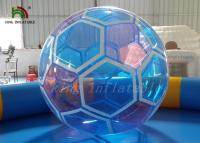 China 1.0 mm Transparent PVC / PTU Inflatable Soccer Ball Blow Up Walking On Water Ball for sale