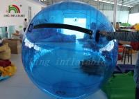 China Green or Blue Transparent Water Walking Ball , Inflatable Water Ball By PVC / PTU for sale