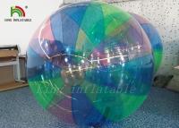 China 1.0 mm PVC Stripe colorful Blow Up Water Walking Ball For Amusement Park for sale